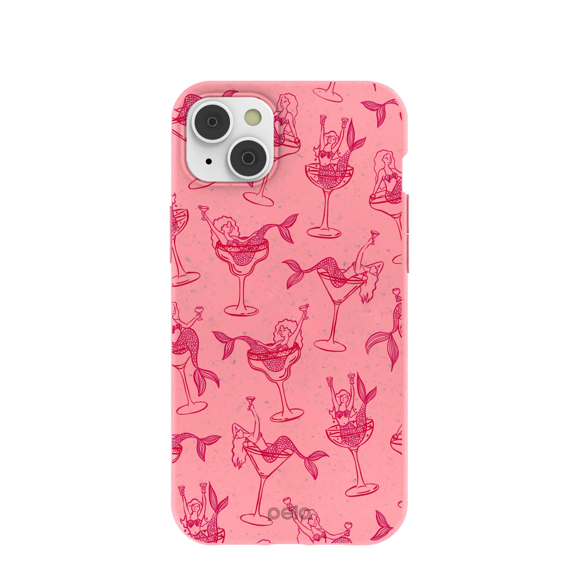 Bubblegum Pink Mermaid Cocktail iPhone 14 Plus Case – Pela Case