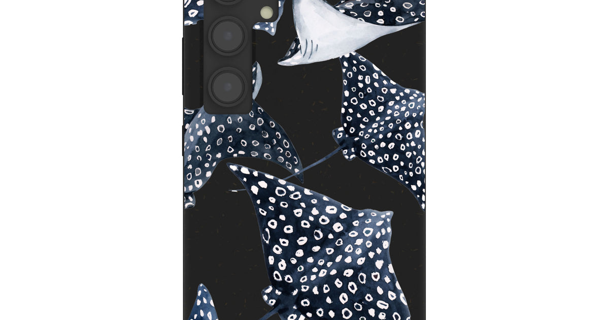 Black Midnight Rays Samsung Galaxy S24+(Plus) Case – Pela Case