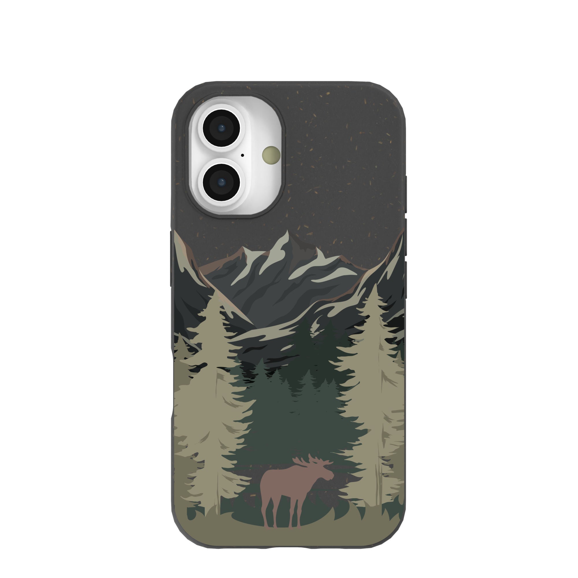 Black Moose Mountain iPhone 16 Case – Pela Case