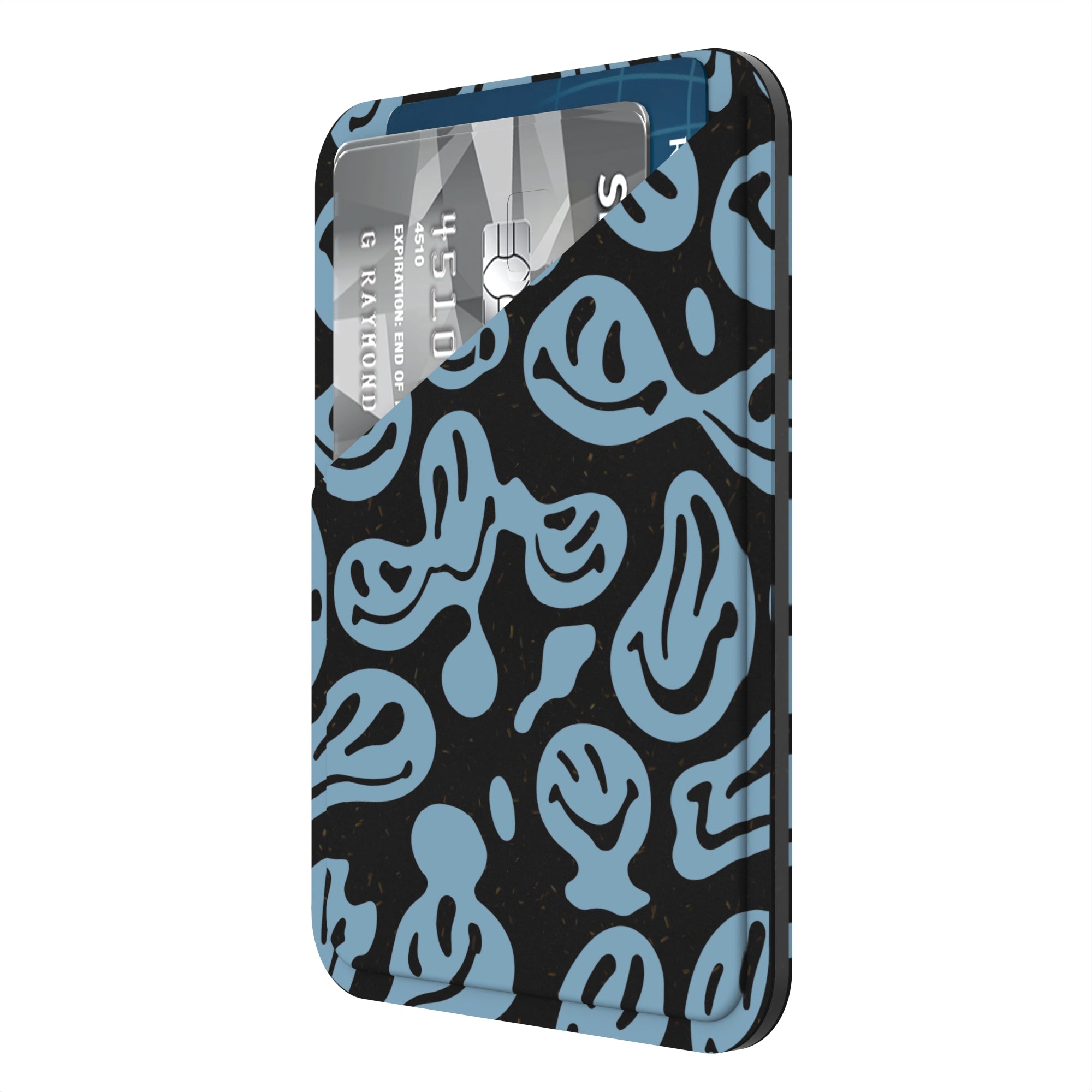 Black Melting Faces Mini Wallet – Pela Case