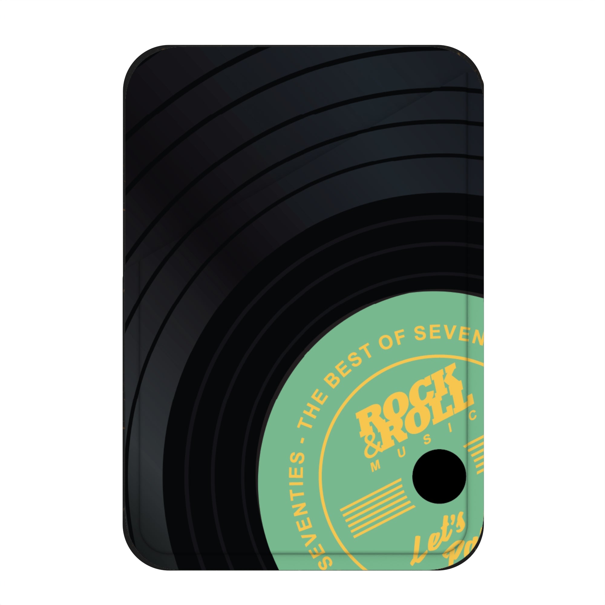 Black Vinyl Vibes Mini Wallet – Pela Case