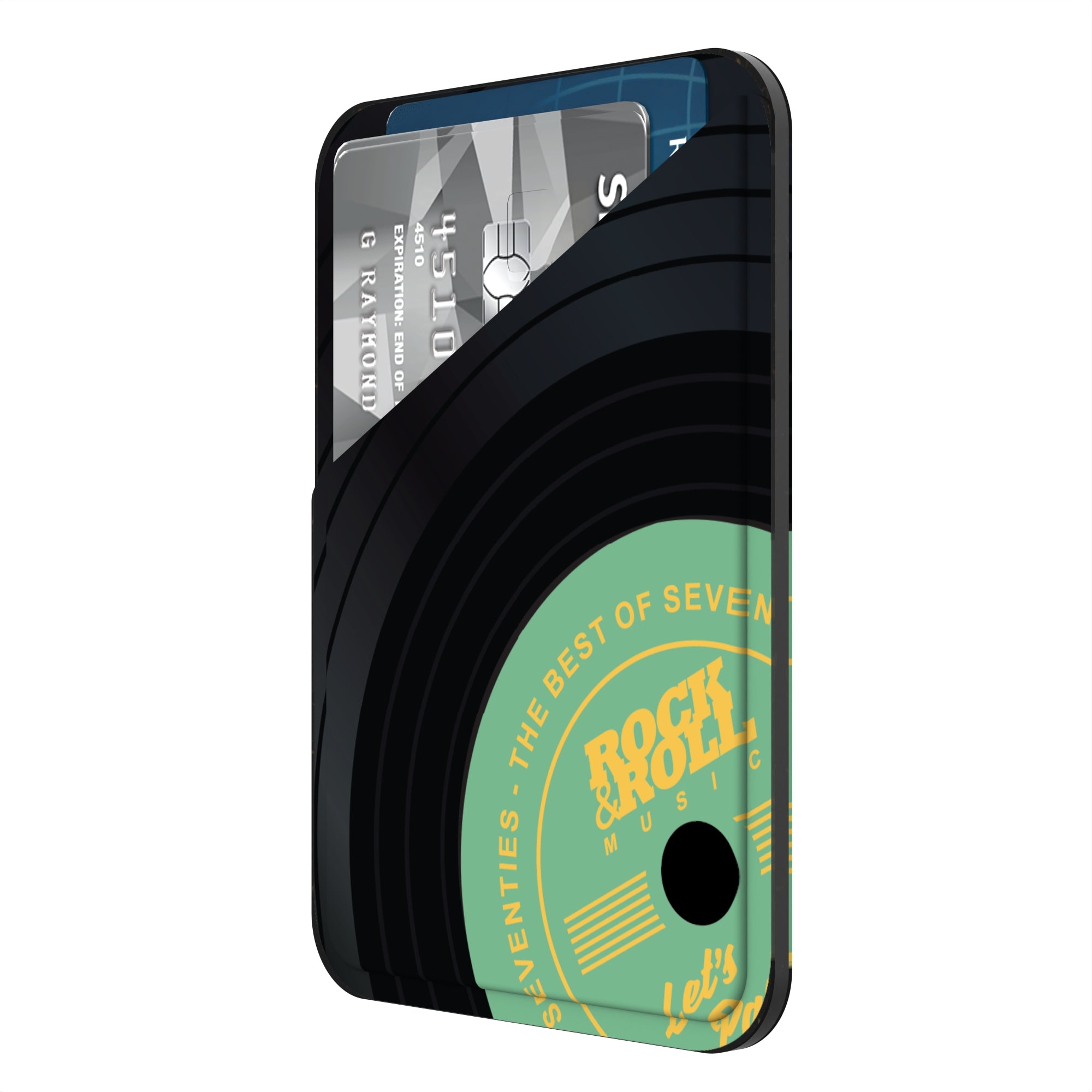 Black Vinyl Vibes Mini Wallet – Pela Case
