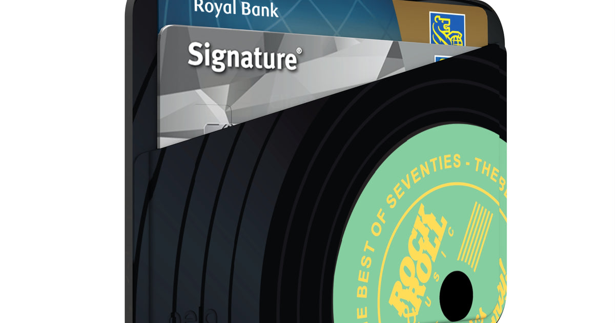 Black Vinyl Vibes Mini Wallet – Pela Case