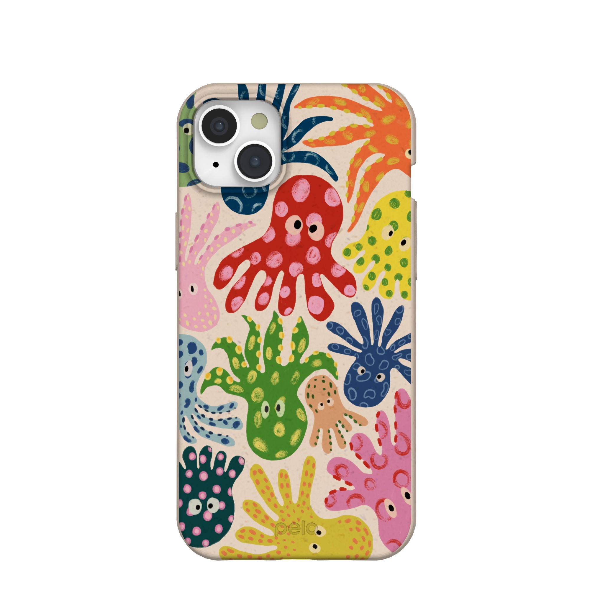 Seashell Octopi iPhone 15 Plus Case – Pela Case