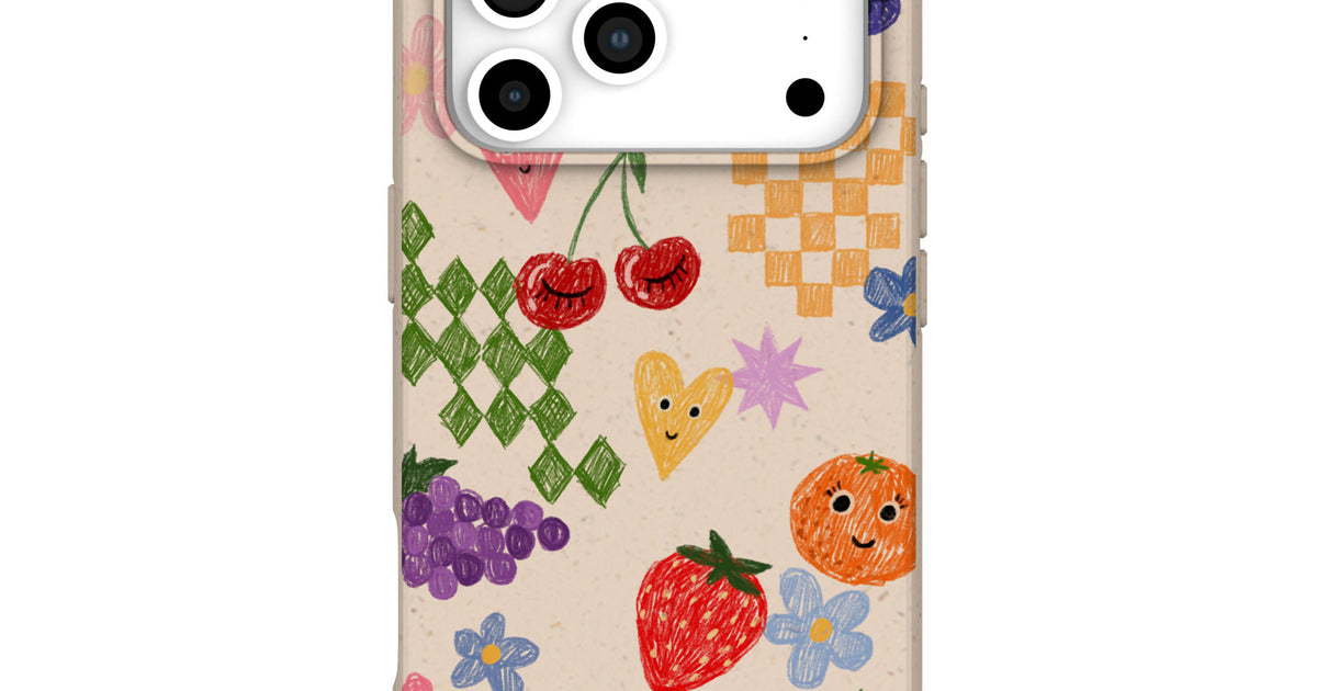 Seashell Pencil Doodles iPhone 17 Pro Max Case – Pela Case