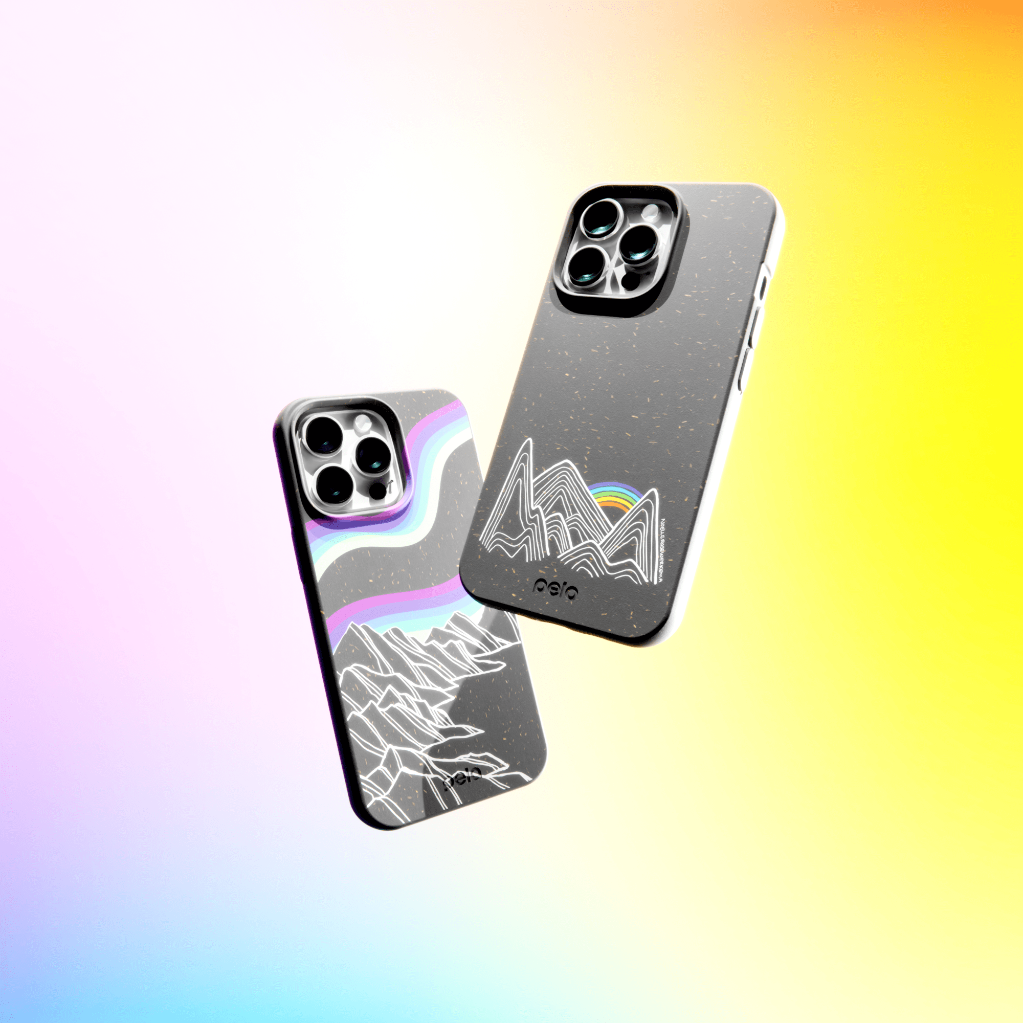 Black Elevation iPhone 13 Mini Case – Pela Case