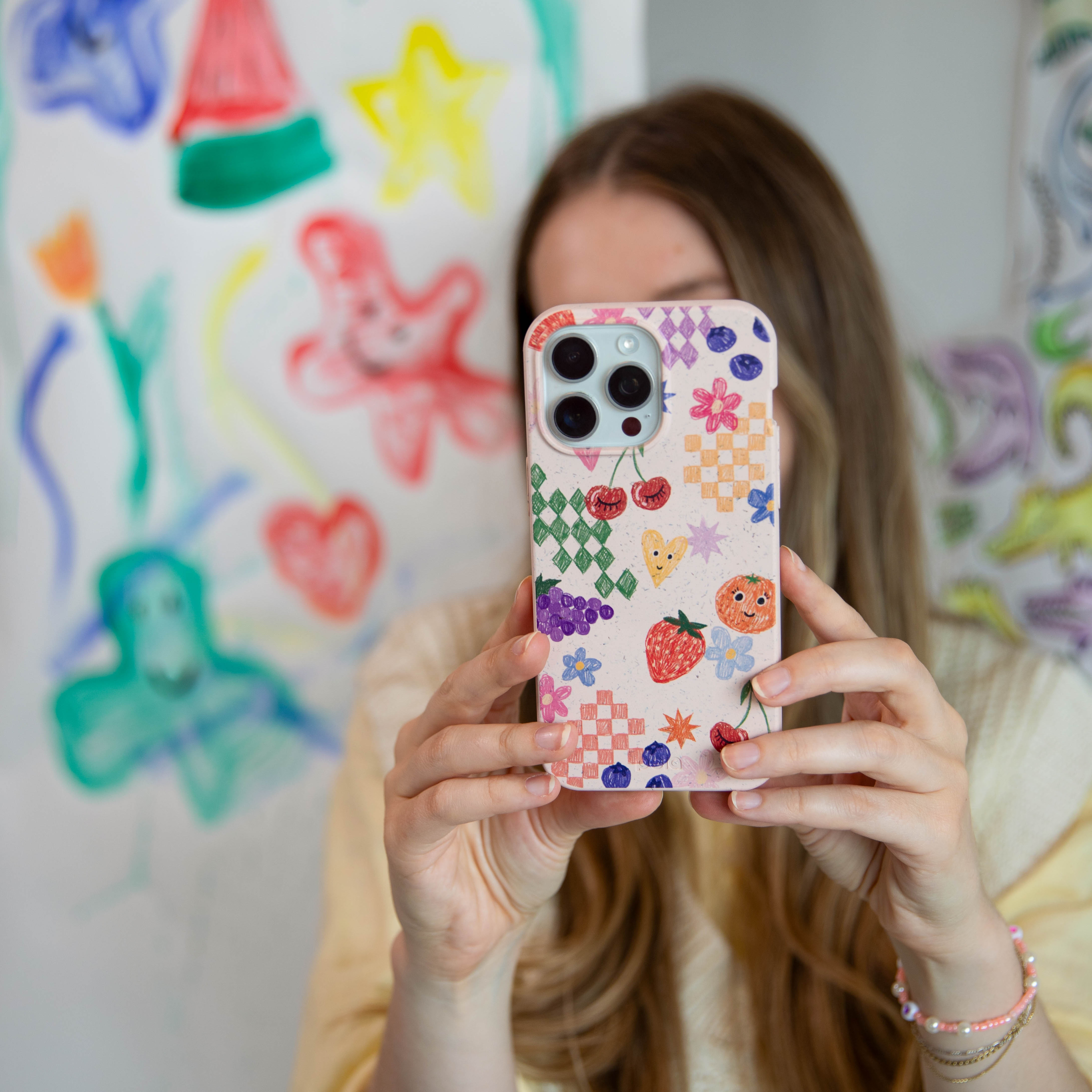 Seashell Pencil Doodles iPhone 17 Case – Pela Case