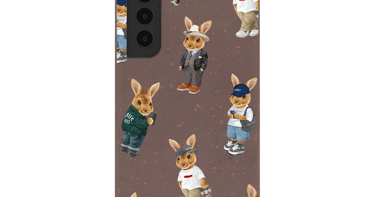 Chocolate Brown Rabbit Friends Samsung Galaxy S21 Case – Pela Case