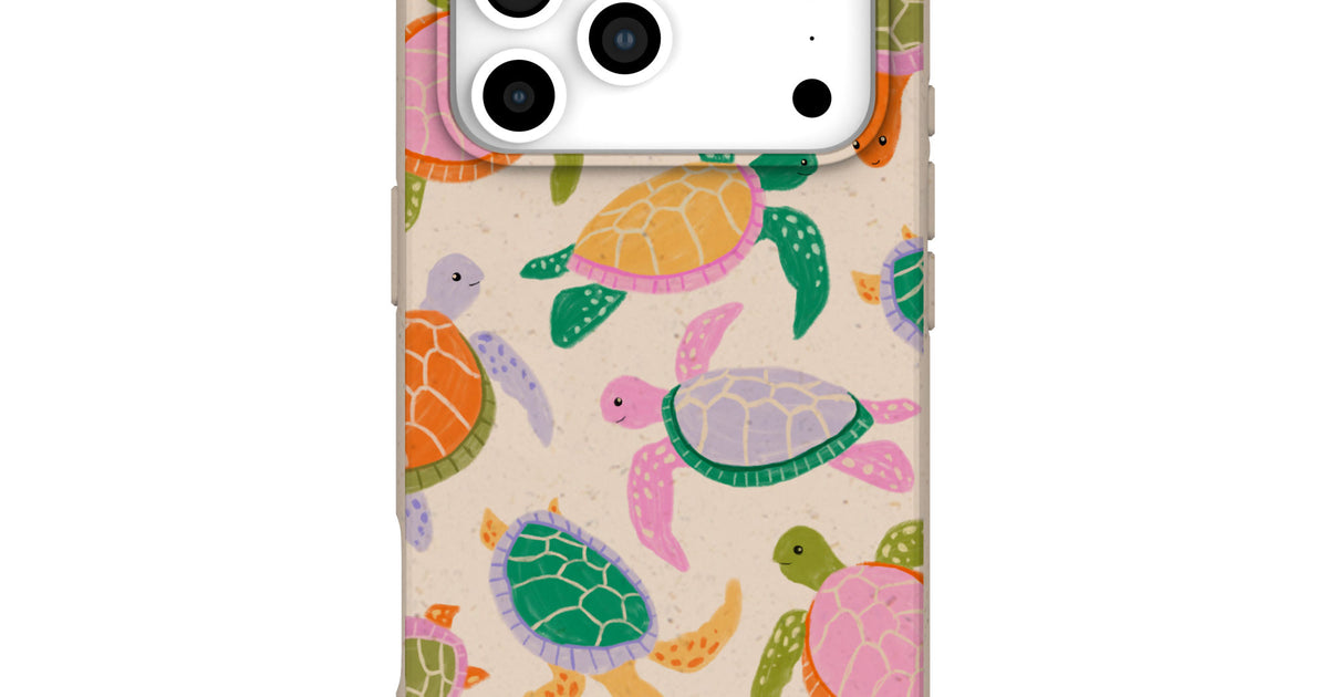 Seashell Sea Turtle Party iPhone 17 Pro Max Case – Pela Case