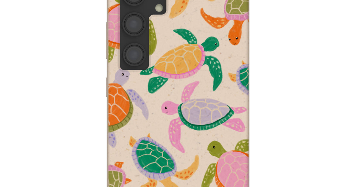 Seashell Sea Turtle Party Samsung Galaxy S24 Case – Pela Case
