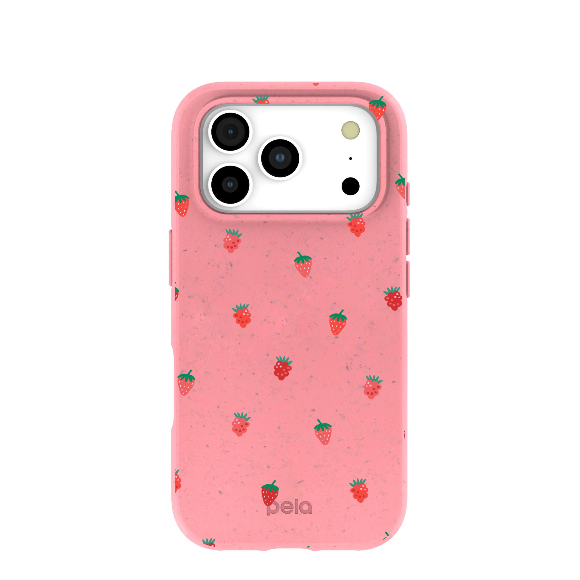 Bubblegum Pink Summer Berries iPhone 17 Pro Case – Pela Case