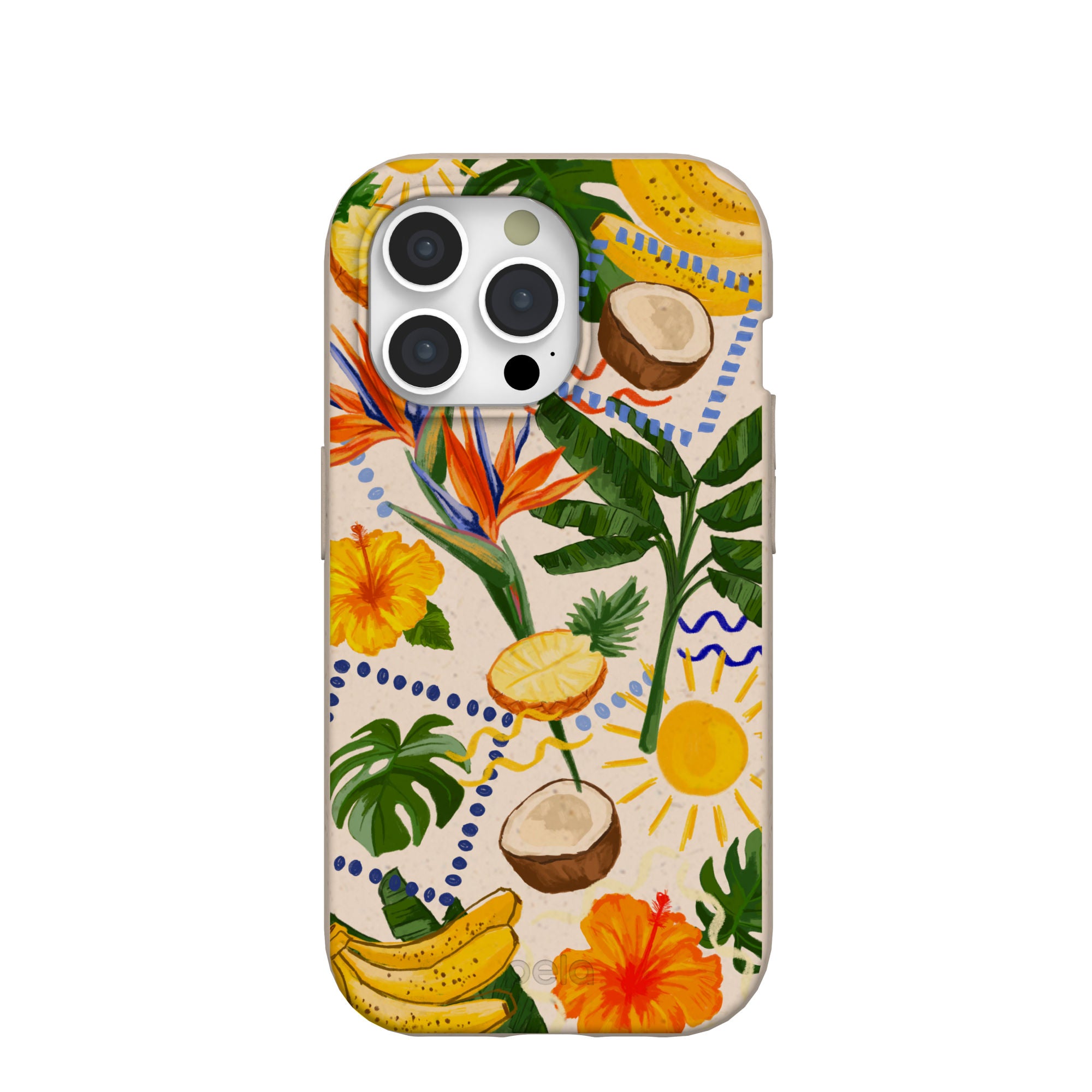 Seashell Tropics iPhone 15 Pro Case – Pela Case