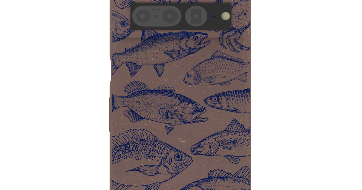 Chocolate Brown Vintage Catch Google Pixel 7 Pro Case – Pela Case