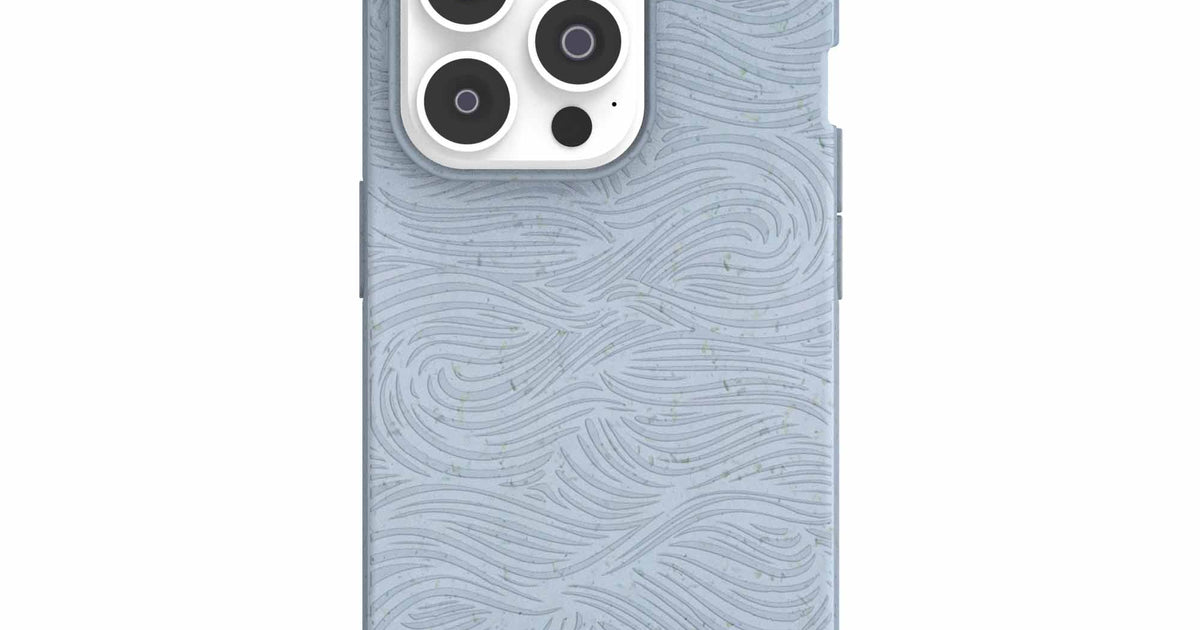 Powder Blue Ebb and Flow iPhone 14 Pro Case – Pela Case