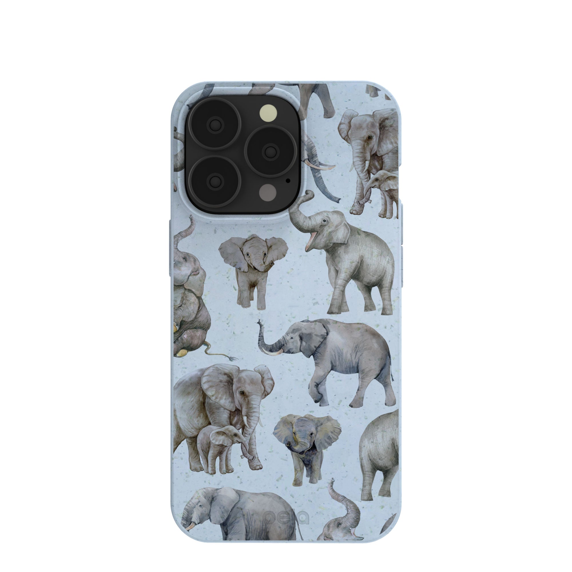 Powder Blue Elephant Parade iPhone 13 Pro Case – Pela Case