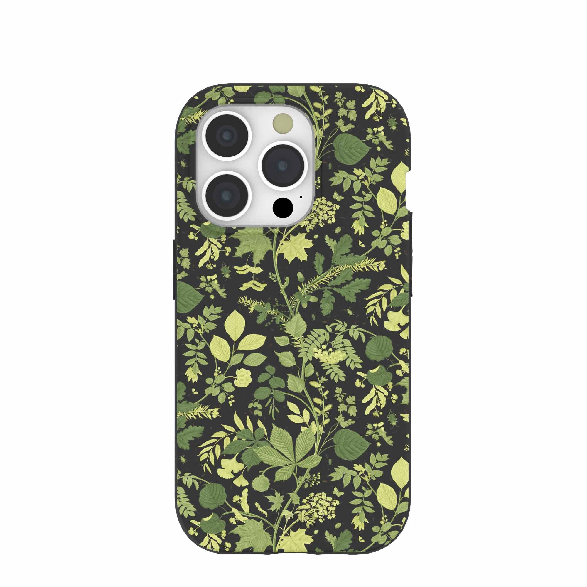 Black Evergreen iPhone 15 Pro Case – Pela Case