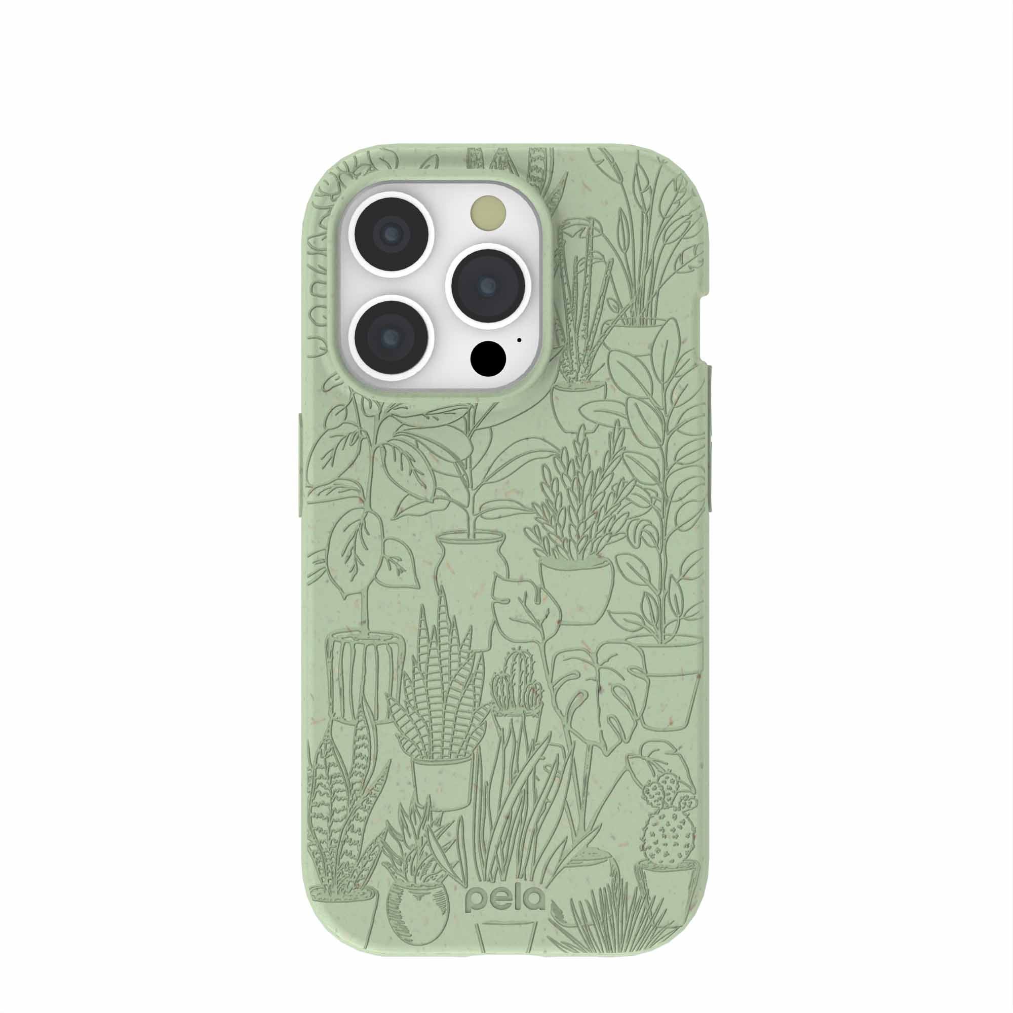 Sage Green Green Oasis iPhone 15 Pro Case – Pela Case