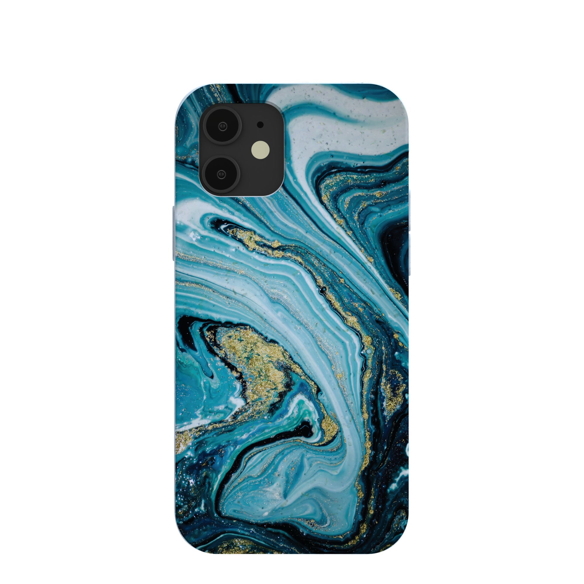 Powder Blue Marble iPhone 12/ iPhone 12 Pro Case – Pela Case