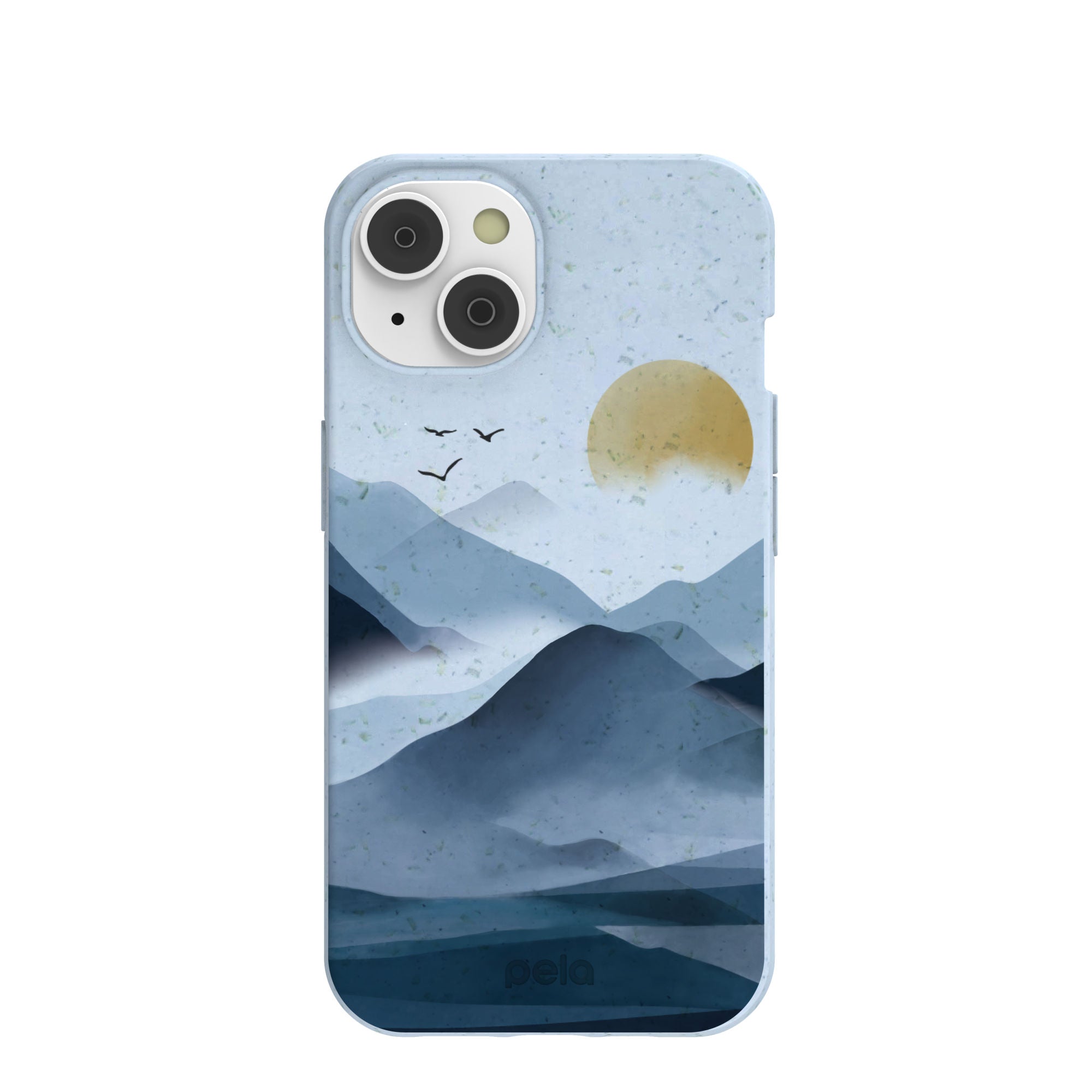 Powder Blue Misty Mountains iPhone 14/16e Case – Pela Case