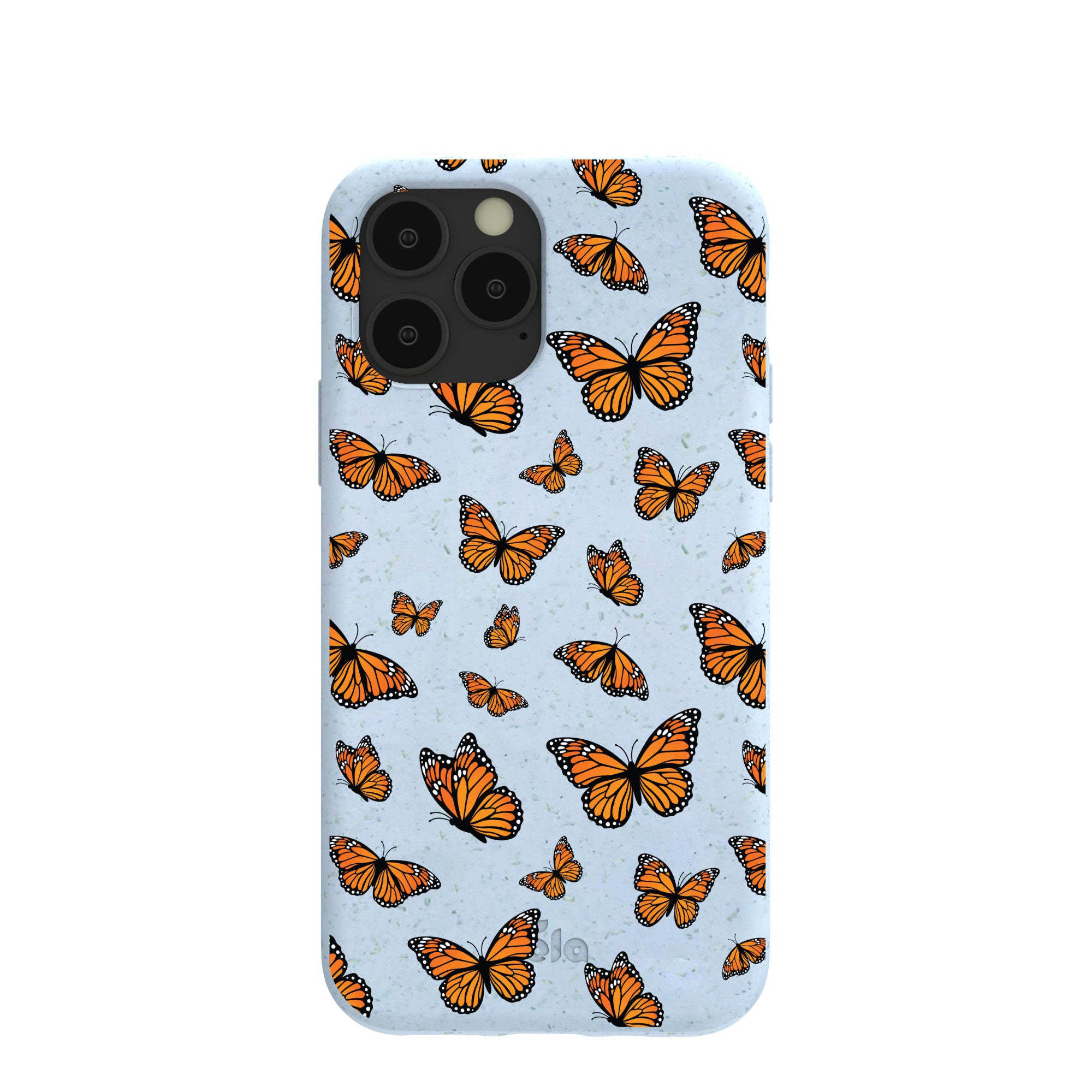 Powder Blue Monarchs in flight iPhone 11 Pro Case – Pela Case