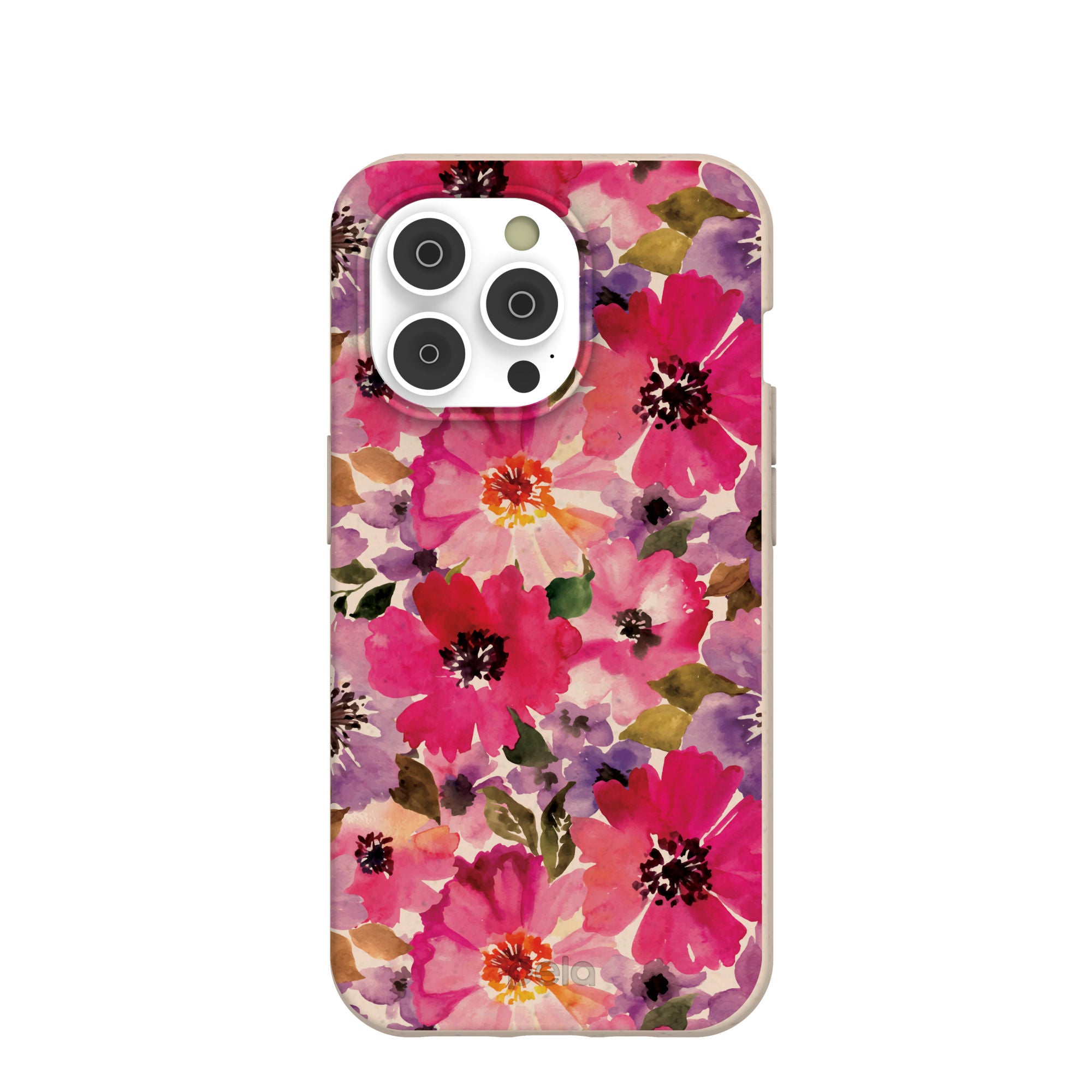 Seashell Painted Petals iPhone 14 Pro Case – Pela Case