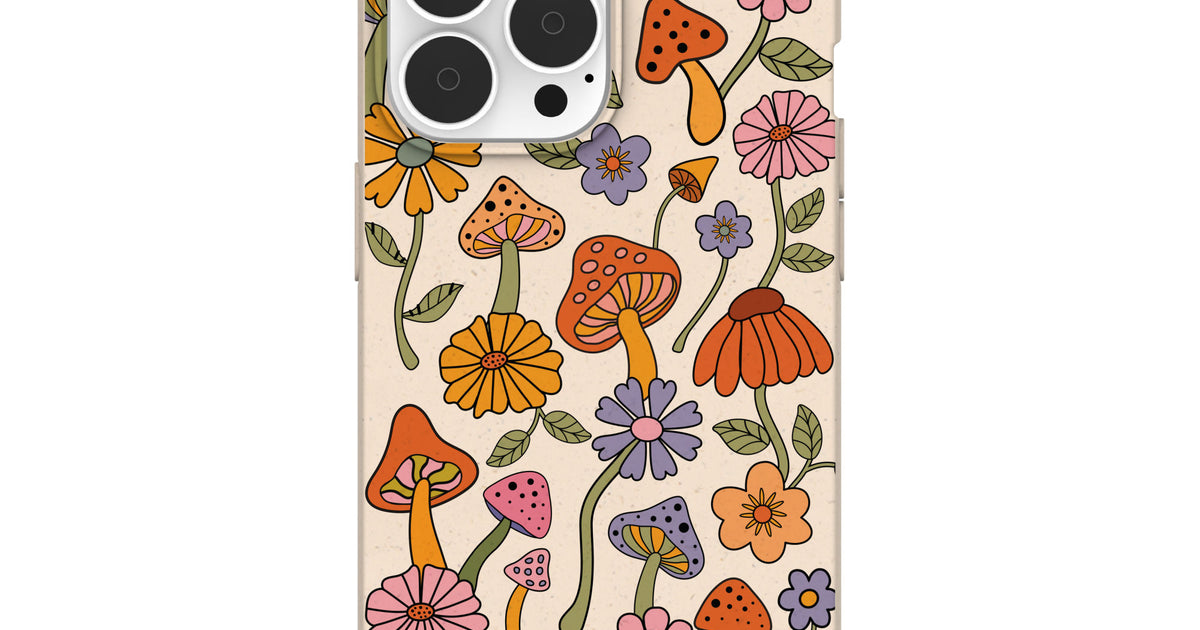 Seashell Shrooms and Blooms iPhone 13 Pro Max Case – Pela Case