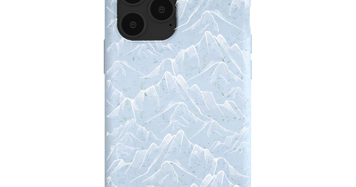 Powder Blue Snowy Mountains iPhone 11 Pro Case – Pela Case