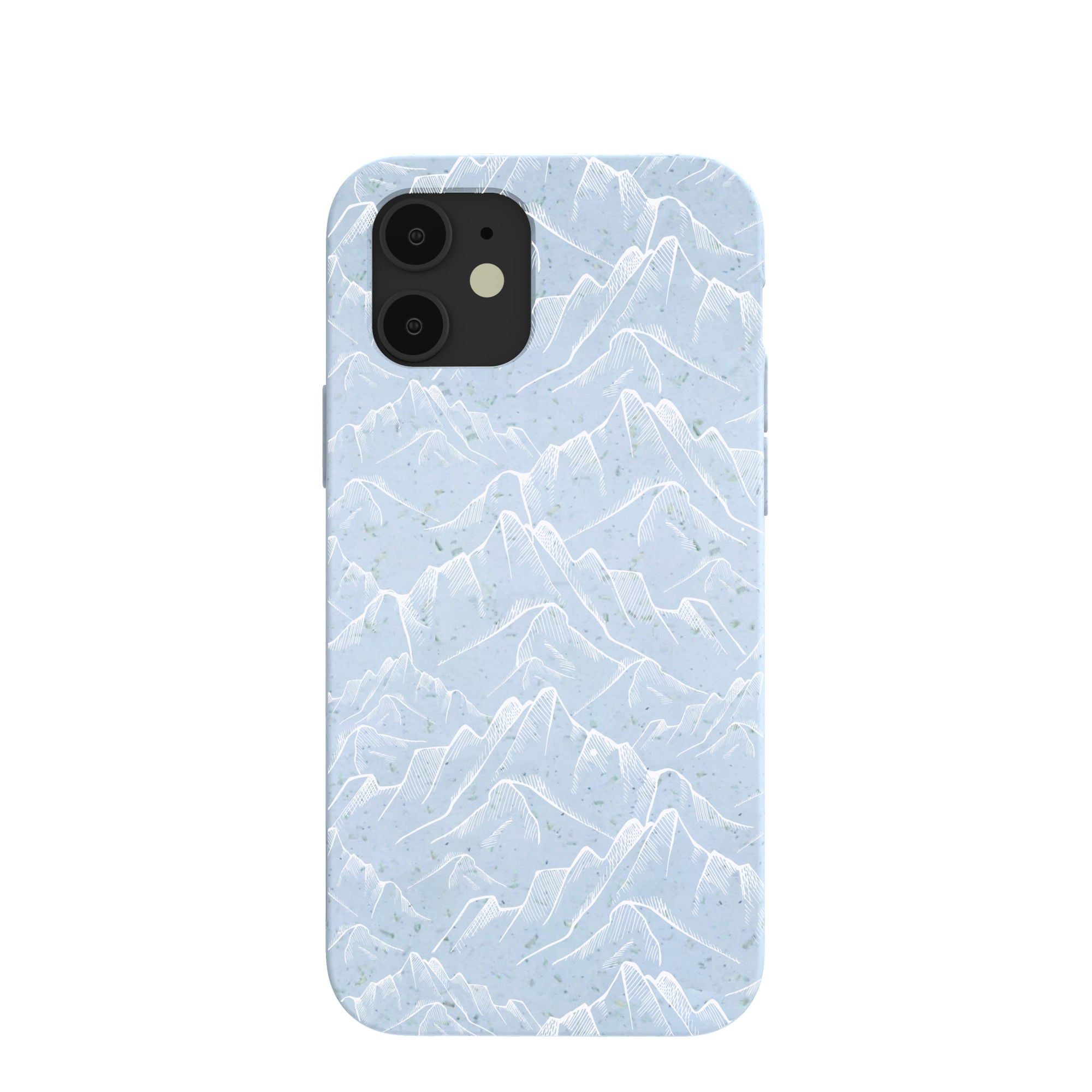 Powder Blue Snowy Mountains iPhone 12/ iPhone 12 Pro Case – Pela Case