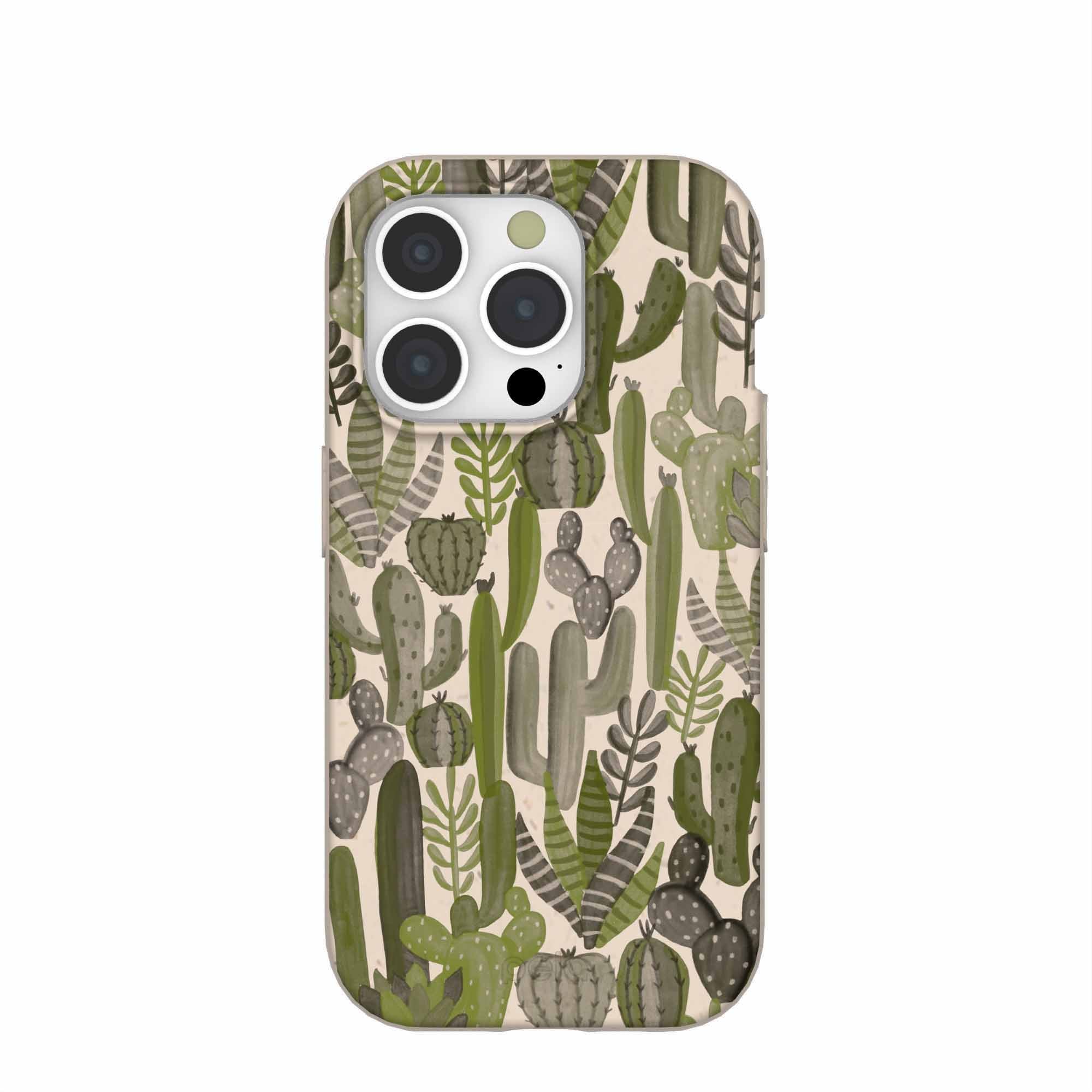 Seashell Succulent Cacti iPhone 15 Pro Case – Pela Case